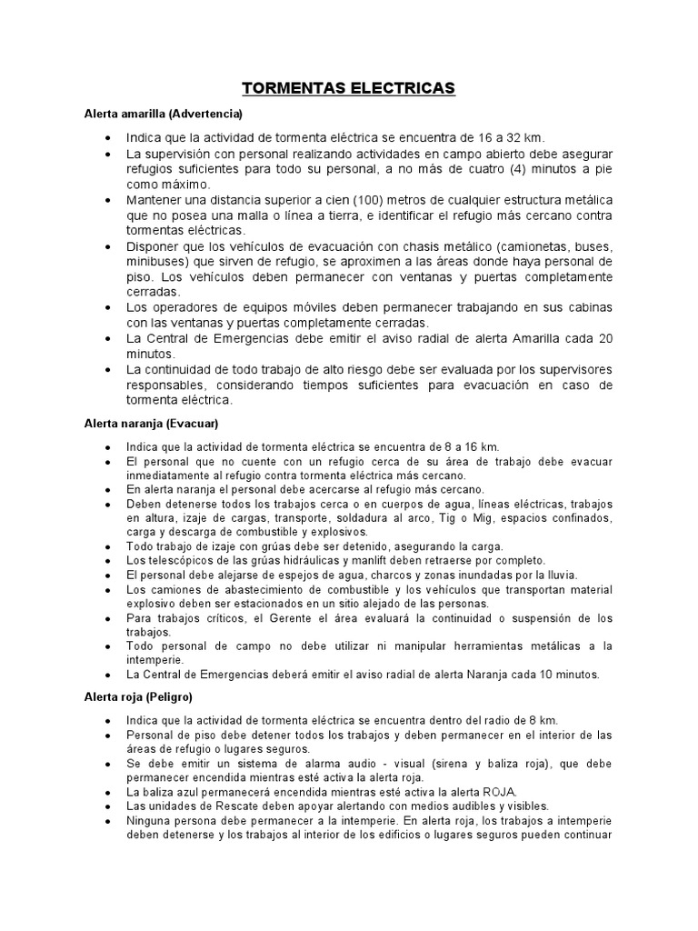 Tormentas Electricas | PDF