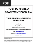 Problem Statement in Research Proposal | PDF | Qualitative Research ...