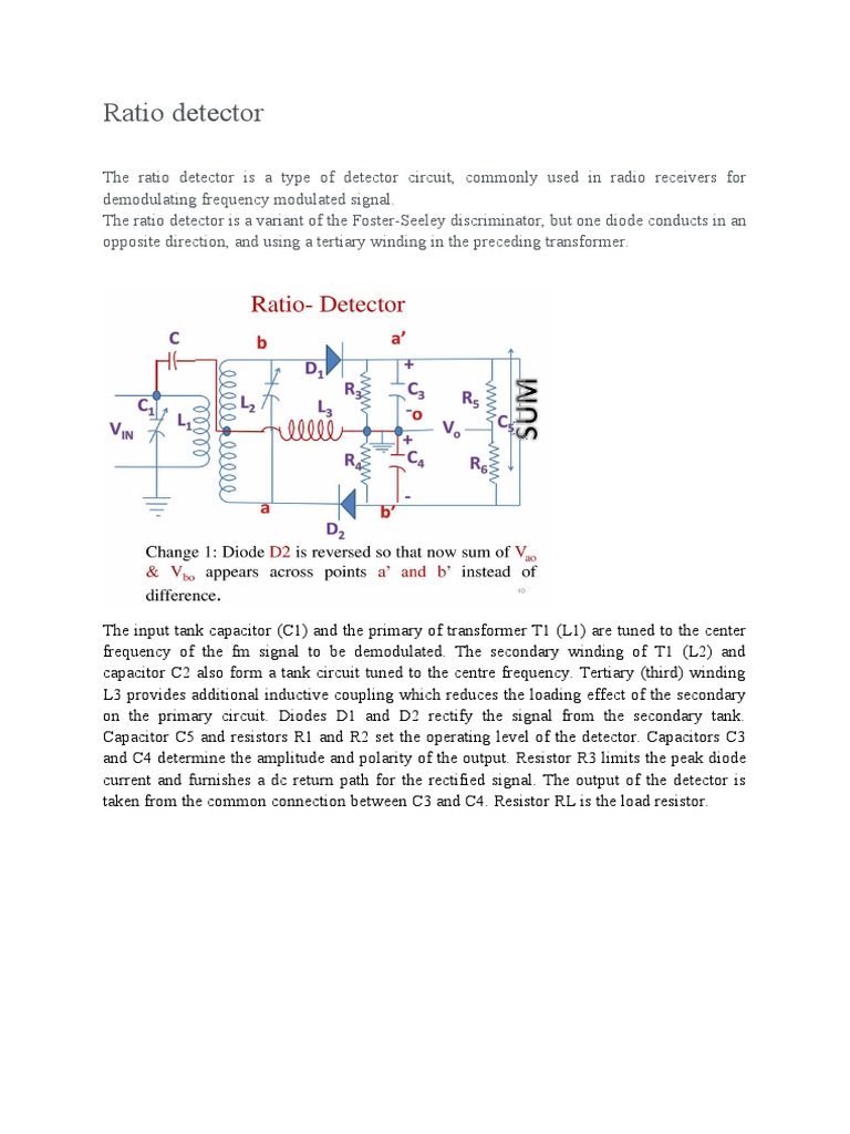 Be 4 Sem El-Ac-ratio Detector-Yogesh Patidar | PDF
