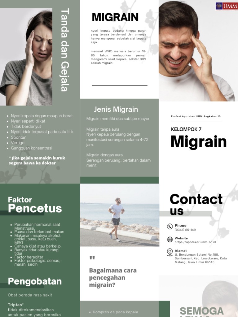Contoh Brosur Migrain | PDF
