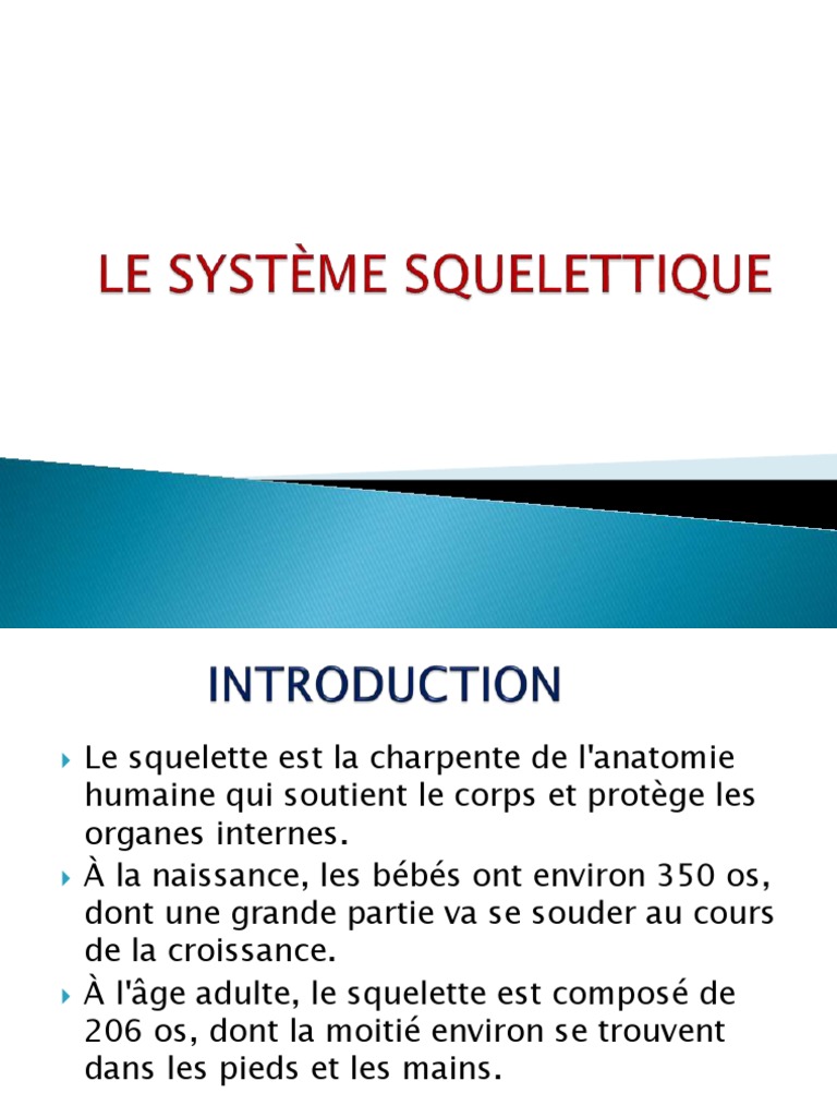Comprendre le système squelettique | PDF | Appareil locomoteur ...