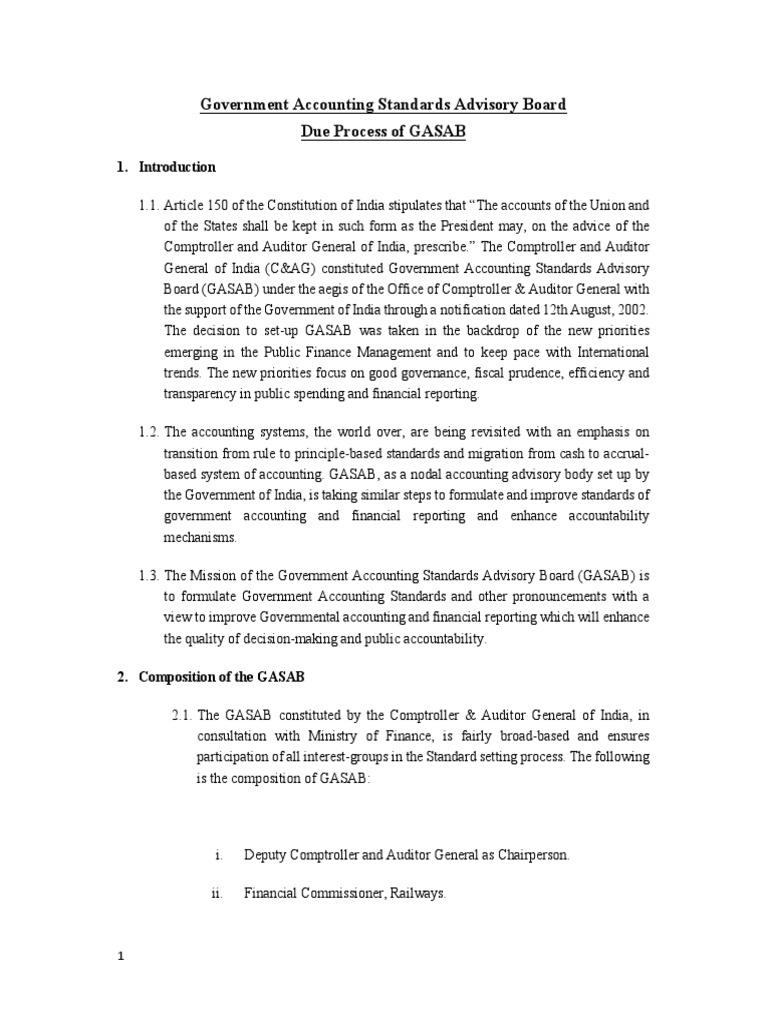 Gasab Process | PDF | Accounting | Financial Statement