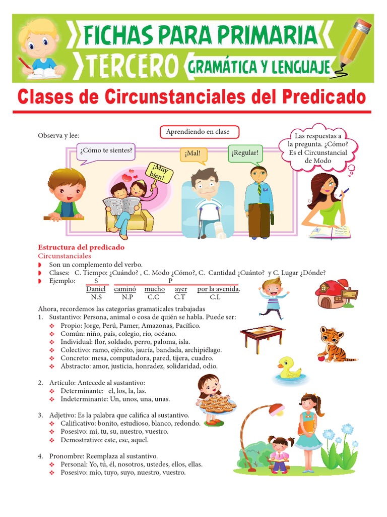 Clases de Circunstanciales Academia 2 | PDF | Sustantivo | Predicado ...
