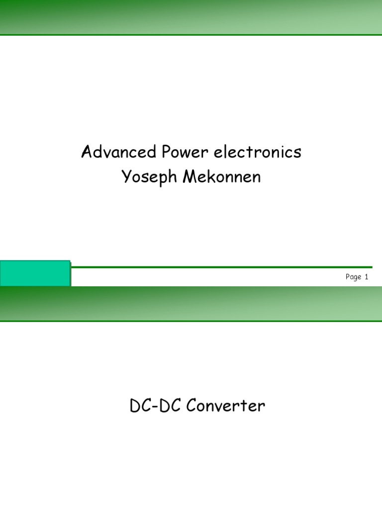 DC-DC Part Two | PDF | Power Electronics | Amplifier