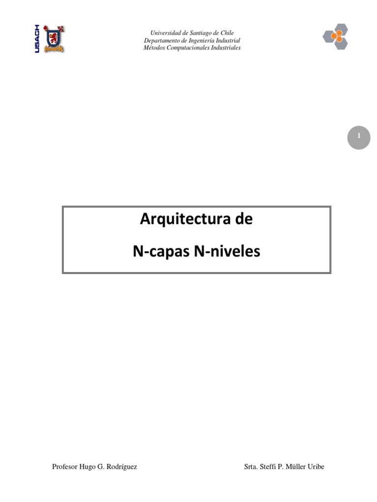Arquitectura de N-Capas | PDF | Software de la aplicacion | Ciencias de ...