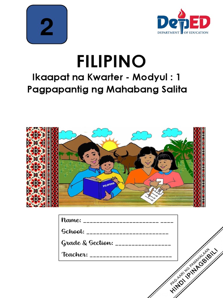 Filipino2 Q4 Mod1 Week1 | PDF