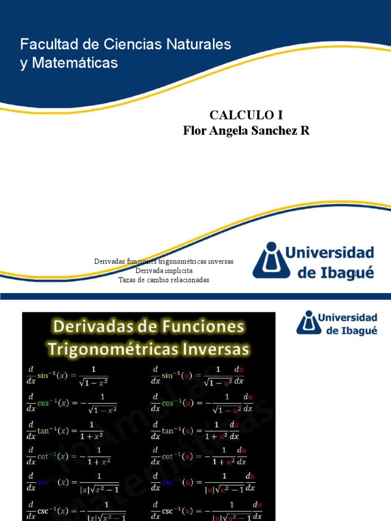 Derivadas y Razones de Cambio | PDF | Derivado | Ecuaciones