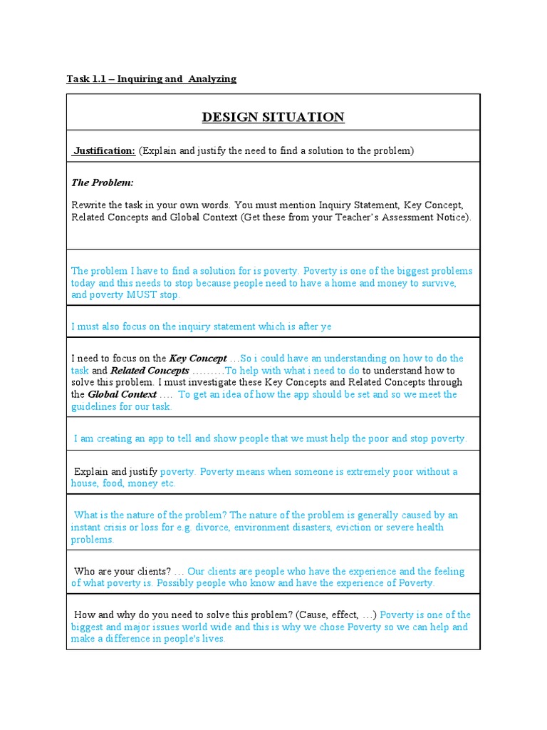 Design Situation - 1 | PDF | Poverty & Homelessness | Poverty