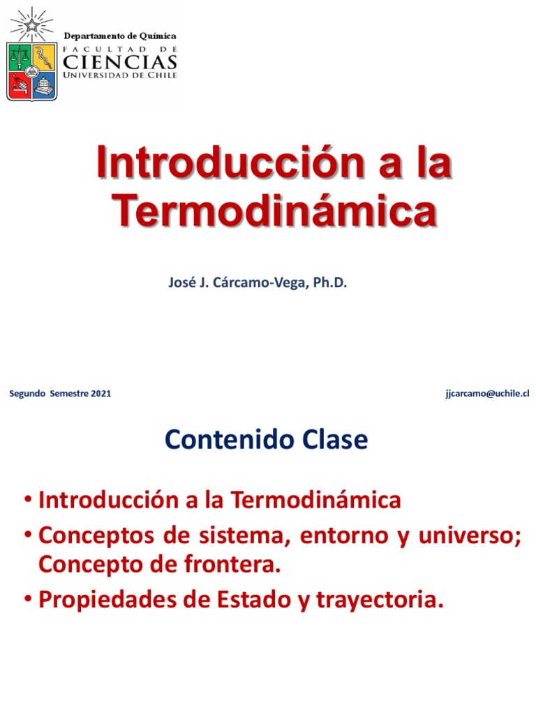 Introducci N A La Termodin Mica 2021 | PDF | Termodinámica | Sistema