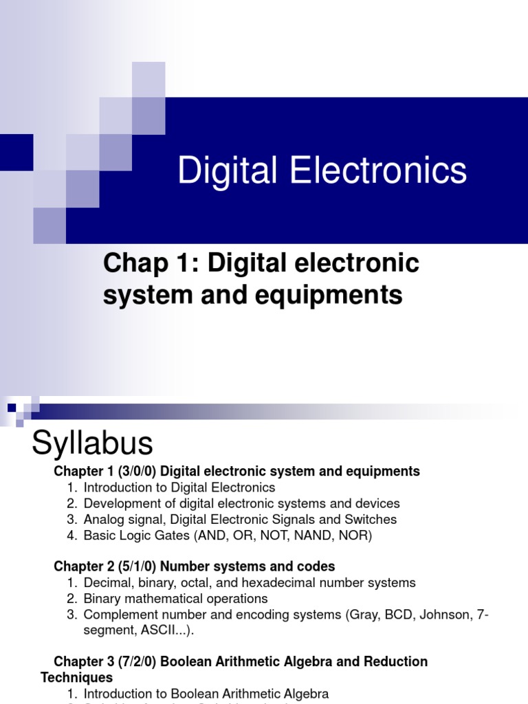 An Introduction to Digital Electronics: Components, Systems, and Design ...