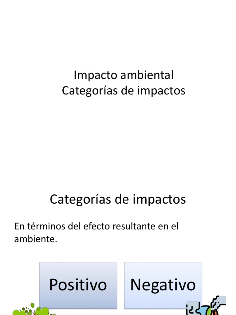 Categorias de Impacto Ambiental | PDF