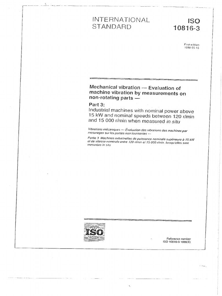 Iso 10816-3 | PDF