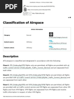 ICAO ATS Airspace Classifications - Annex 11 | PDF | Instrument Flight Rules | Visual Flight Rules