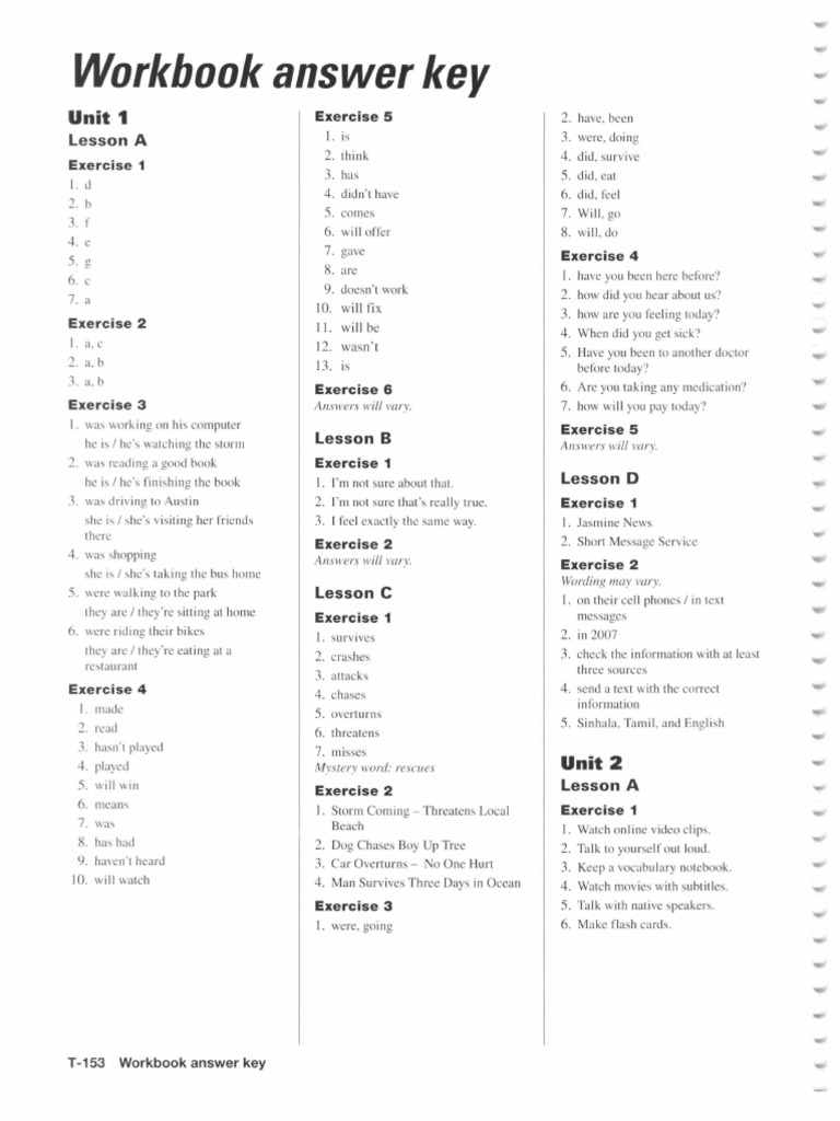 Answer Key - WB FC 4 | PDF