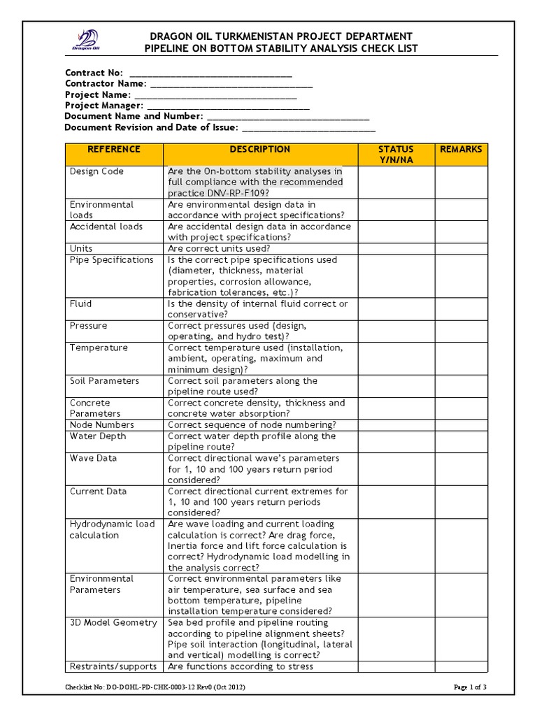 DO-DOHL-PD-CHK-0003-12 Rev0 (Pipeline Onbottom Stability Analysis ...
