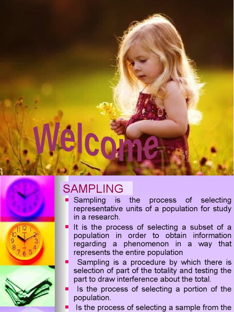 An Overview Of Sampling Methods And Techniques Pdf Sampling