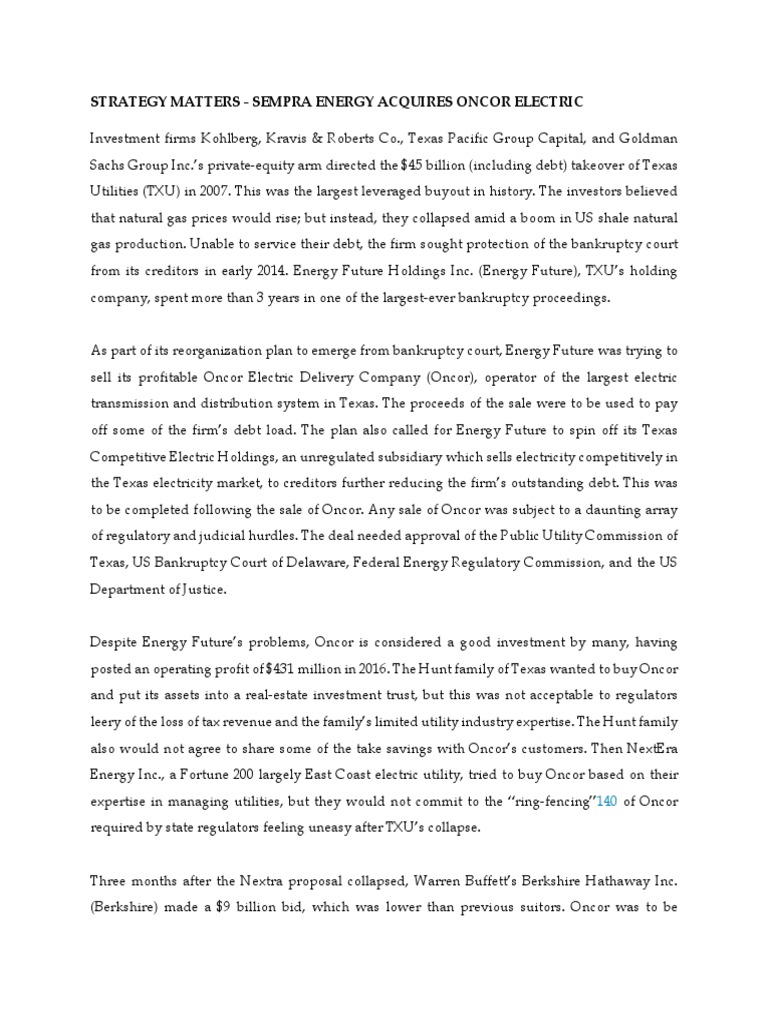 Case Study-Sempra | PDF