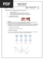 Pre-Calculus Quarter 1 - Module 3: Parabolas | PDF | Ellipse | Perpendicular