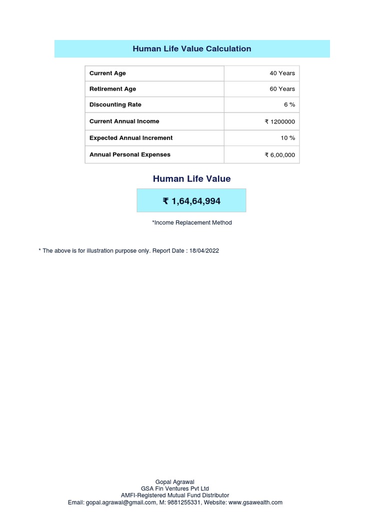 HLV Calculation | PDF