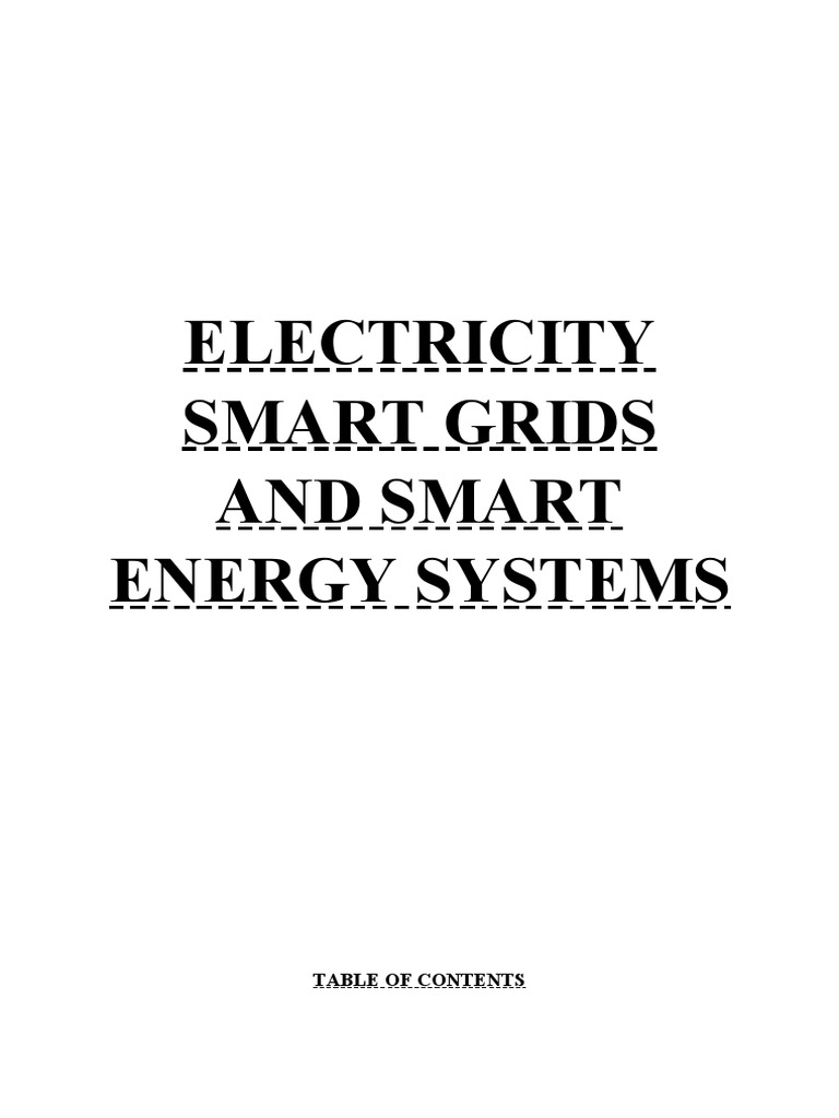 Electricity Smart Grids and Smart Energy Systems | PDF | Smart Grid ...