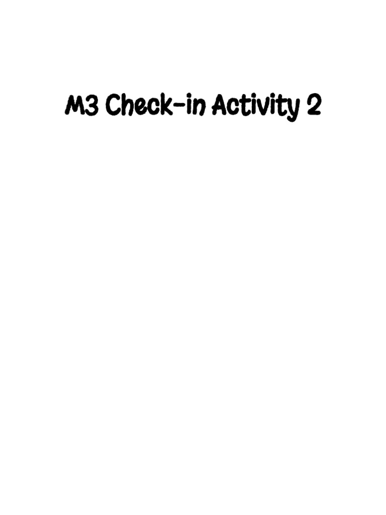 M3 Check-In Activity 2 (MMW) | PDF