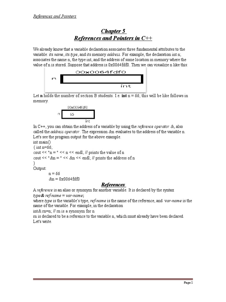 Chapter 5 Pdf Pointer Computer Programming Array Data Structure
