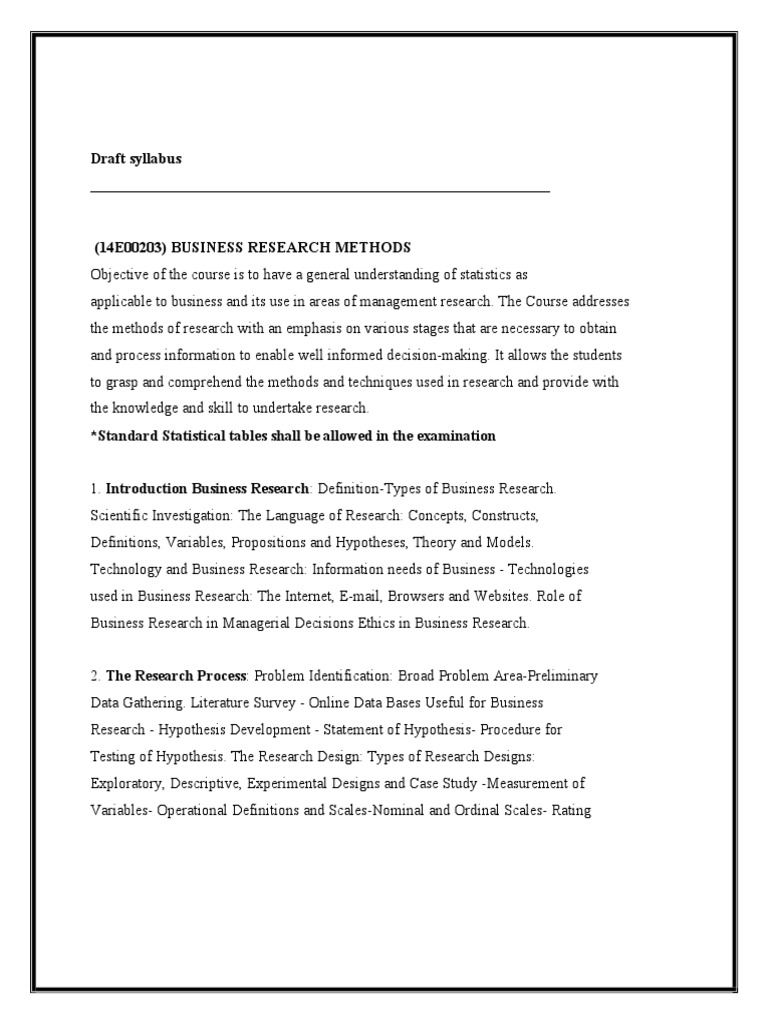 Business Research Methods Notes | PDF | Level Of Measurement | Theory
