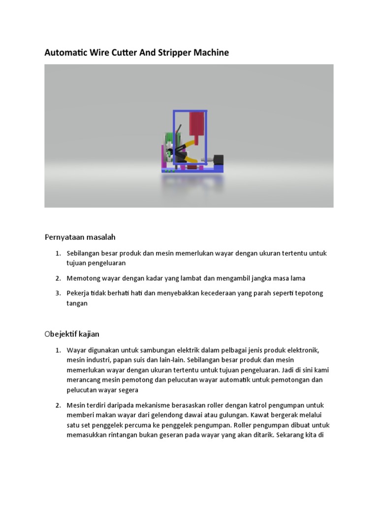 Automatic Wire Cutter And Stripper Machine Pdf