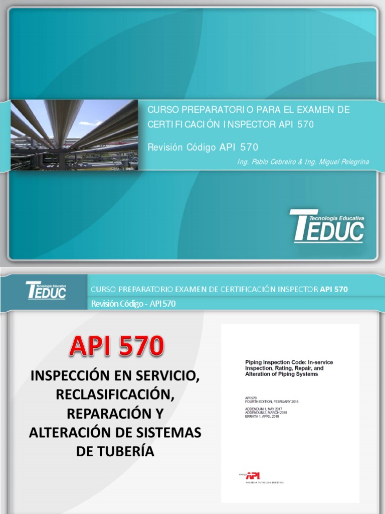 Curso Certificación Inspector API 570 | PDF | Prueba (evaluación ...