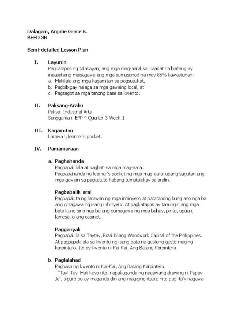 Epp Semidetailed LP | PDF