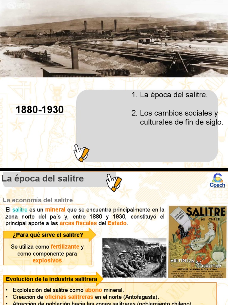 Impacto del Salitre en Chile (1880-1930) | PDF | Chile | Fertilizante