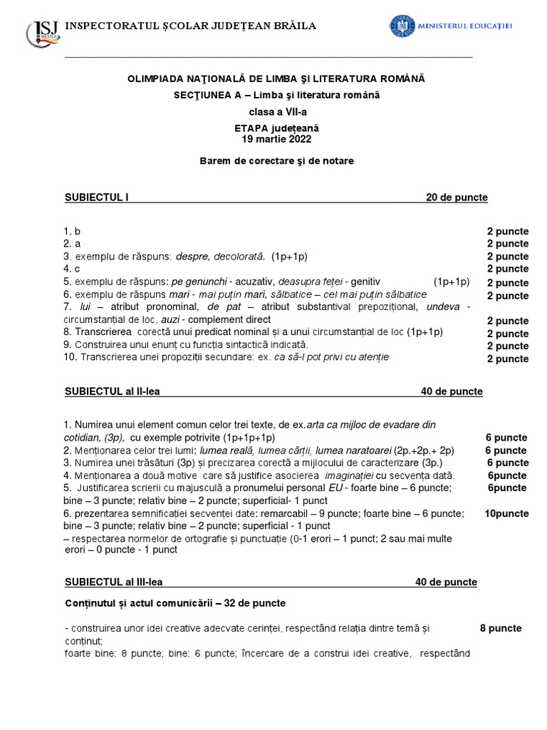 7 Barem Ollr 2022 | PDF
