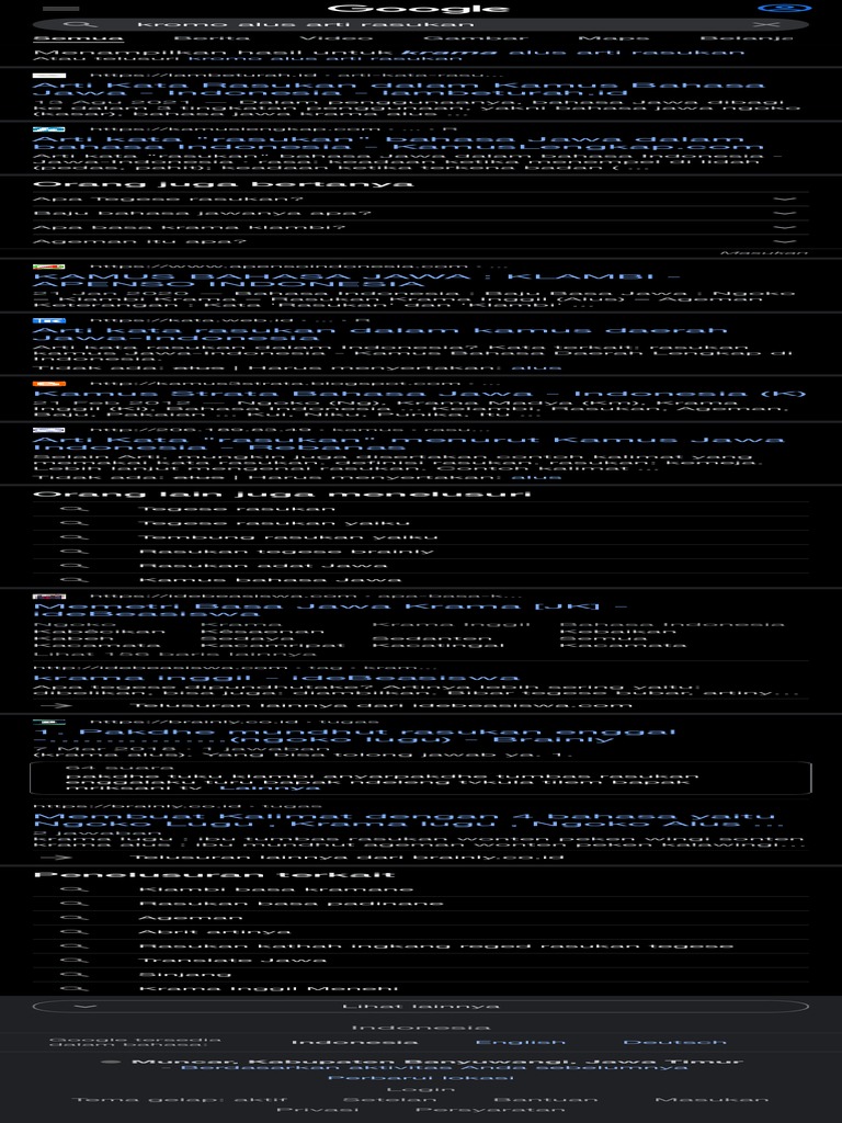 Kromo Alus Arti Rasukan - Penelusuran Google | PDF