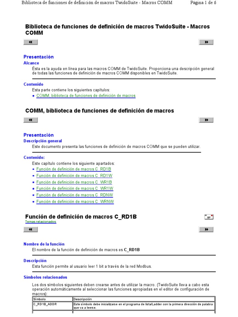 Macroc Twido | PDF | Macro (informática) | Biblioteca (informática)