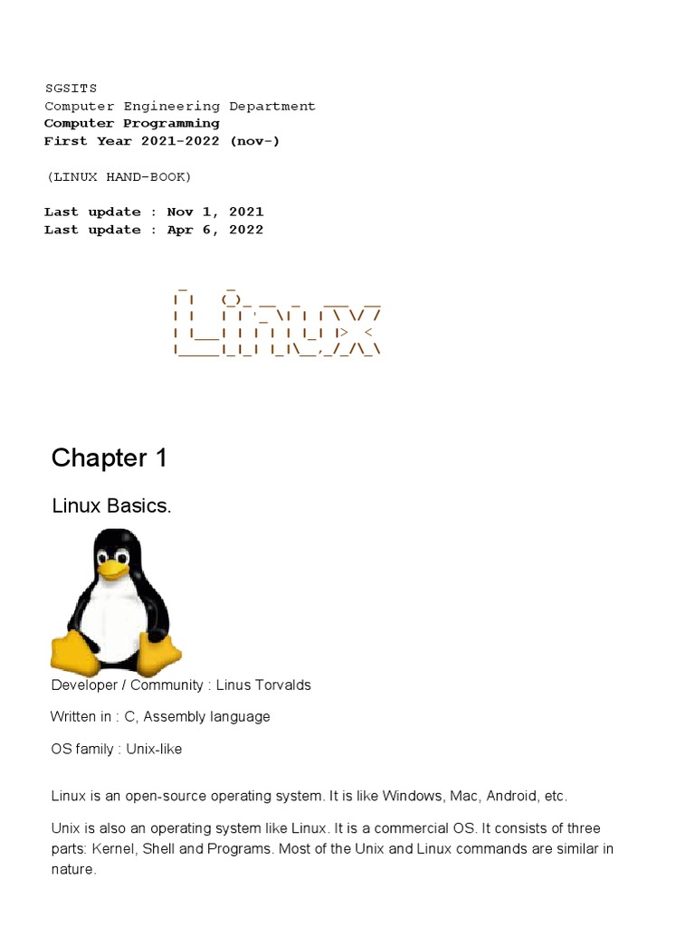 Linux Commands Handbook | PDF | Computer Programming | Computer Engineering