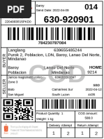 J&T Waybill Sample Document | PDF