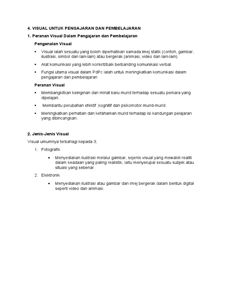 Visual Untuk PDP | PDF | Seni & Disiplin Bahasa
