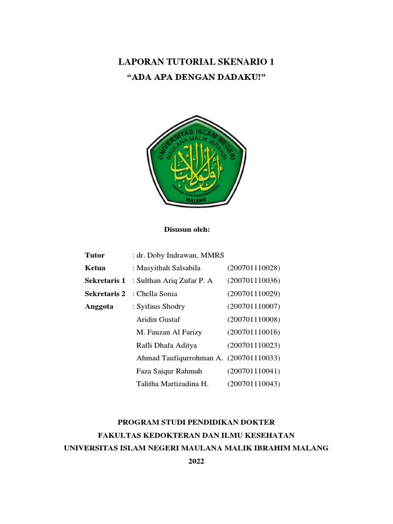 Laporan Tutorial Skenario 1 Blok Digestif - Kelompok 3 | PDF | Kesehatan Holistik