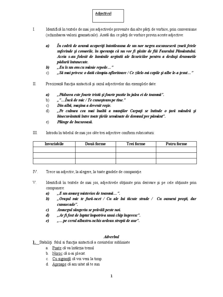 Adj, Adv, Numeral | PDF