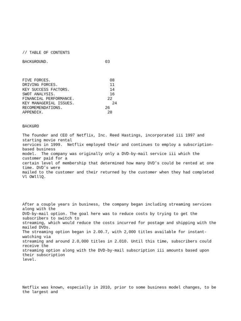 Netflix Case Study PDF | PDF | Netflix | Streaming Media