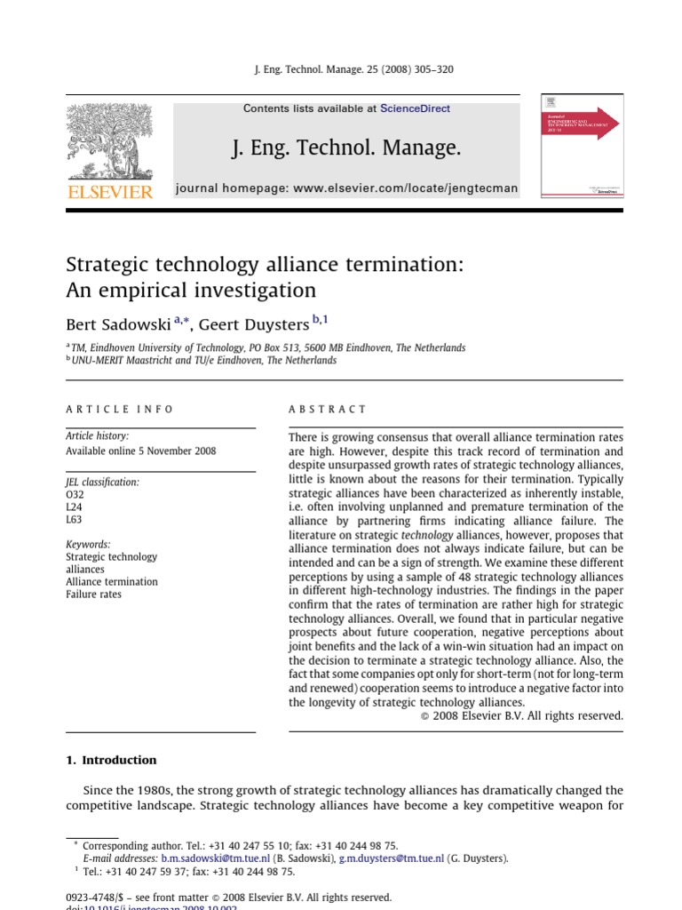 Termination of Alliance | PDF | Regression Analysis | Dependent And ...