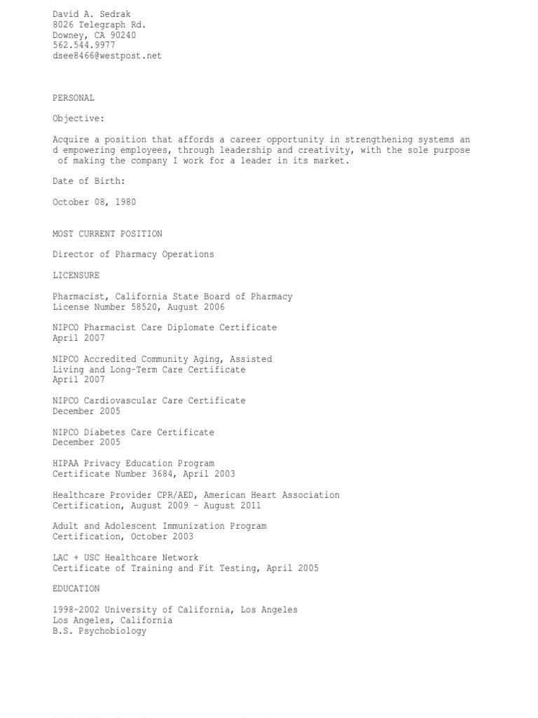 Pharmacist Manager | PDF | Pharmacy | Pharmacist