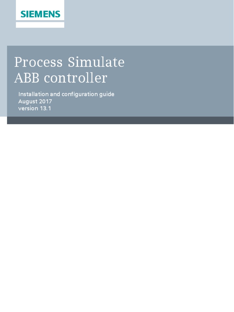 Process Simulate ABB Controller: Siemens Siemens Siemens | PDF ...