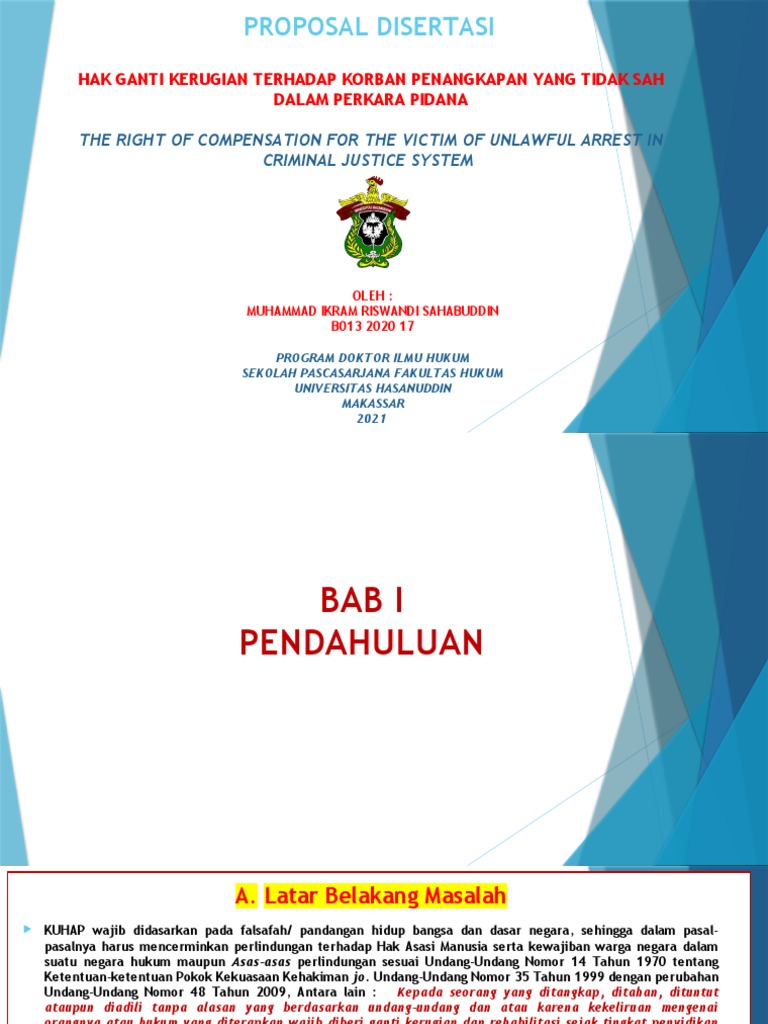 Presentasi Proposal Disertasi | PDF