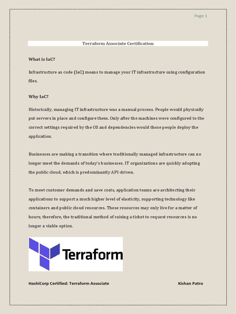 Terraform Associate Certification Guide | PDF | Cloud Computing | Parameter (Computer Programming)