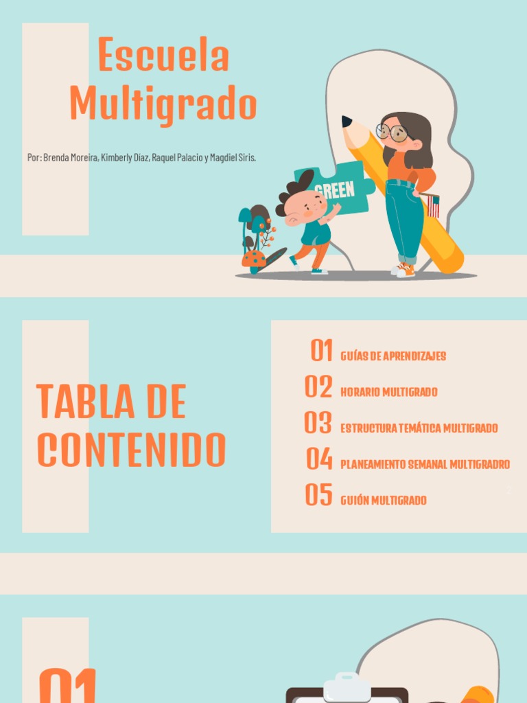 Escuela Multigrado Taller Optativo 1 | PDF