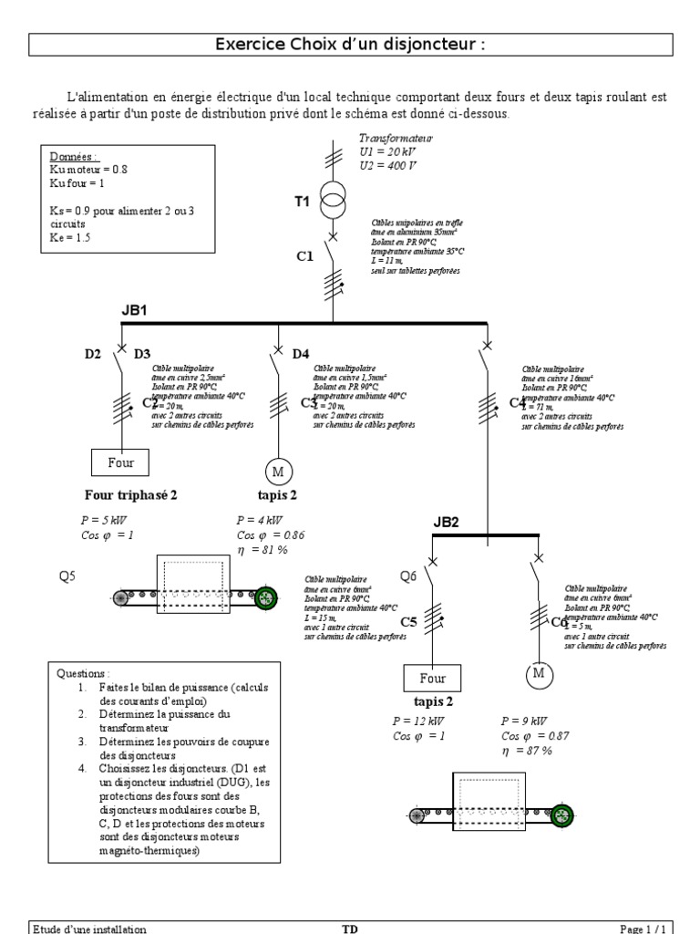 Choix de disjoncteurs pour installation électrique | PDF ...