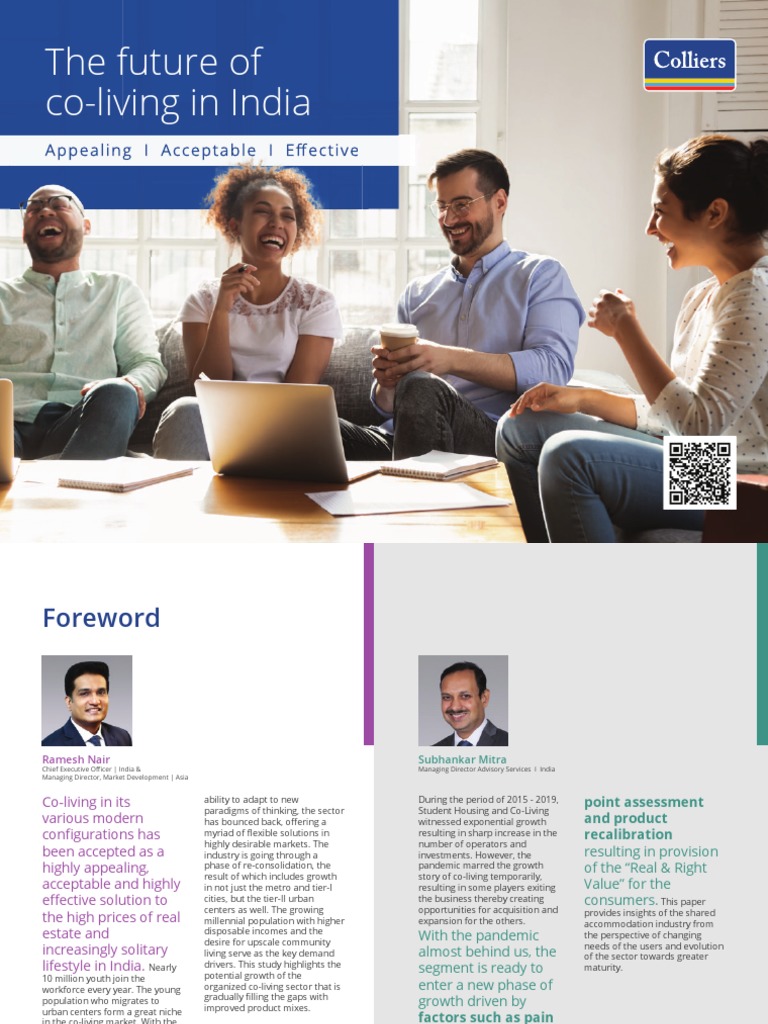 2021 - Colliers - Co - Living - Report | PDF | Millennials | Economies