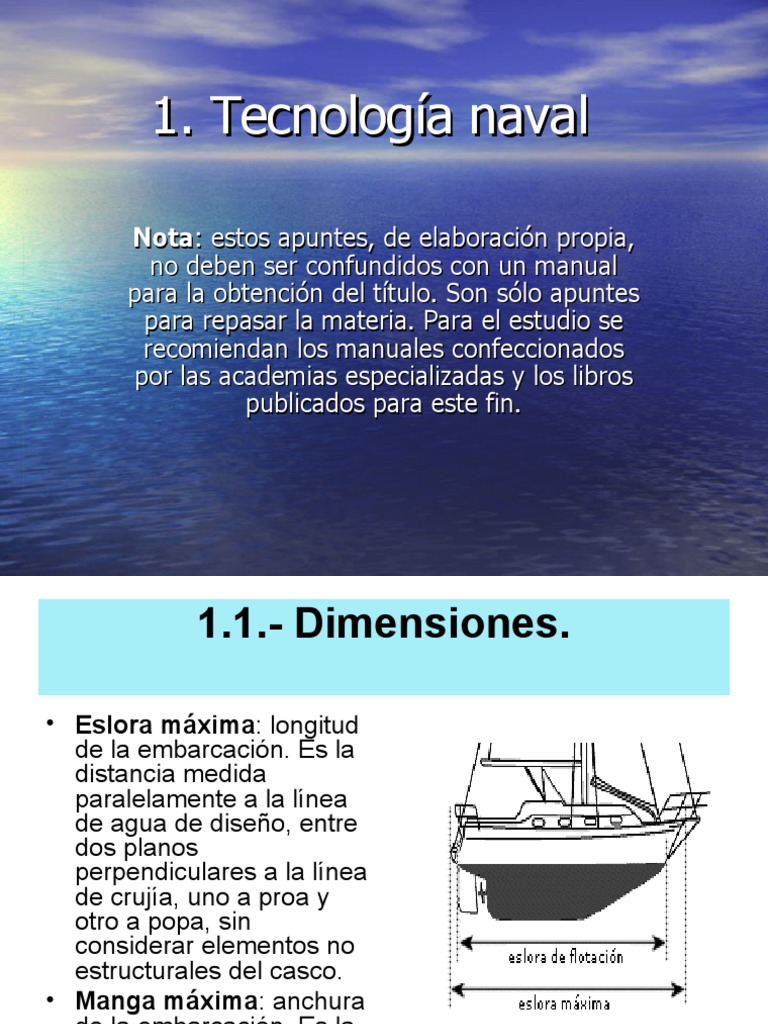Definición y partes de un buque | PDF | Buques | Timón