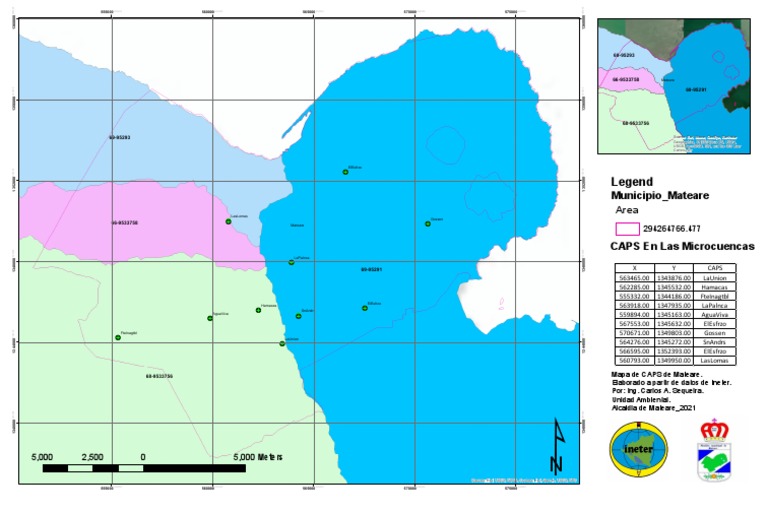 Mapa de CAPS en Mateare | PDF | Geographic Data And Information ...